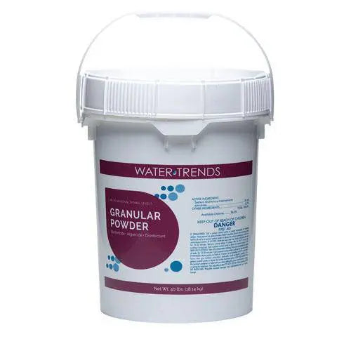 40 lbs. Of WATER TRENDS Premium Chlorinating Powder - Chlorine ...